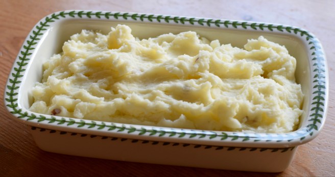 Basic Old-Fashioned Mashed Potatoes@judyschickens