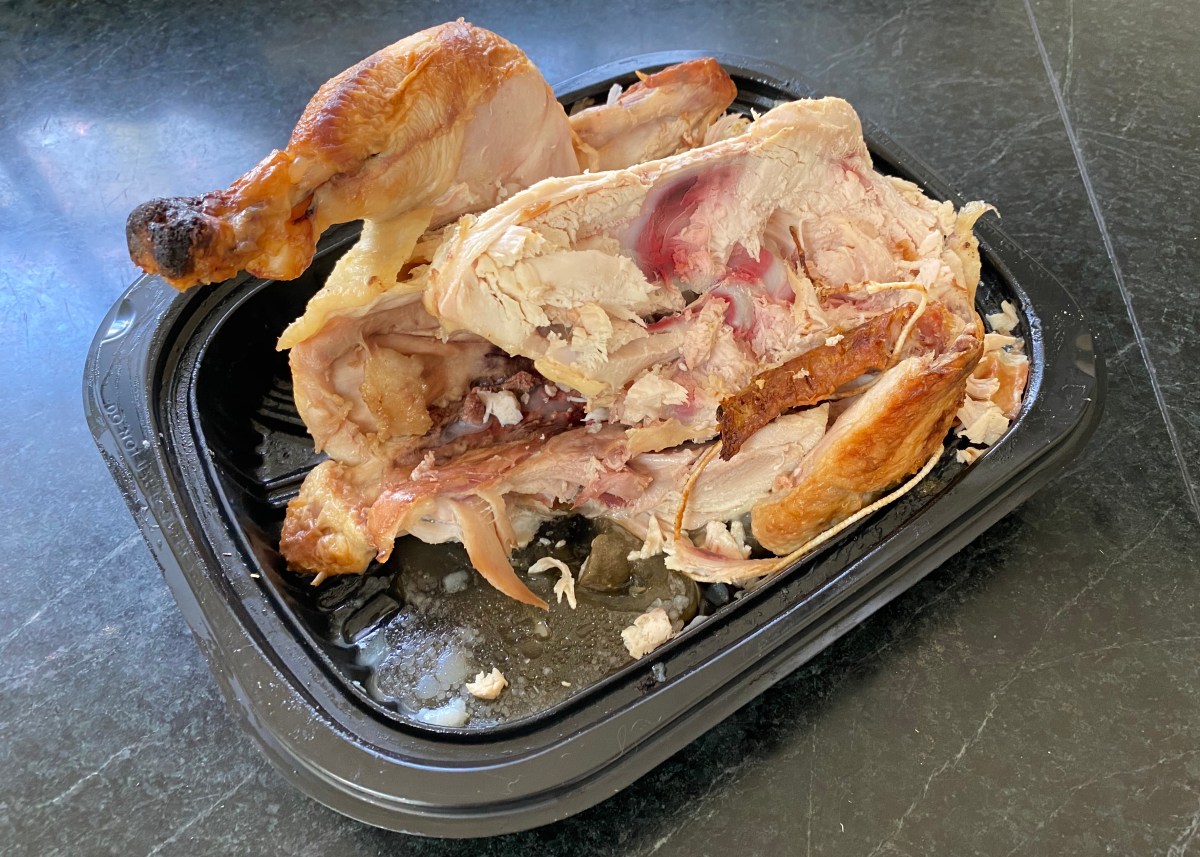 Last Ditch before You Pitch Rotisserie Chicken Soup@judyschickens