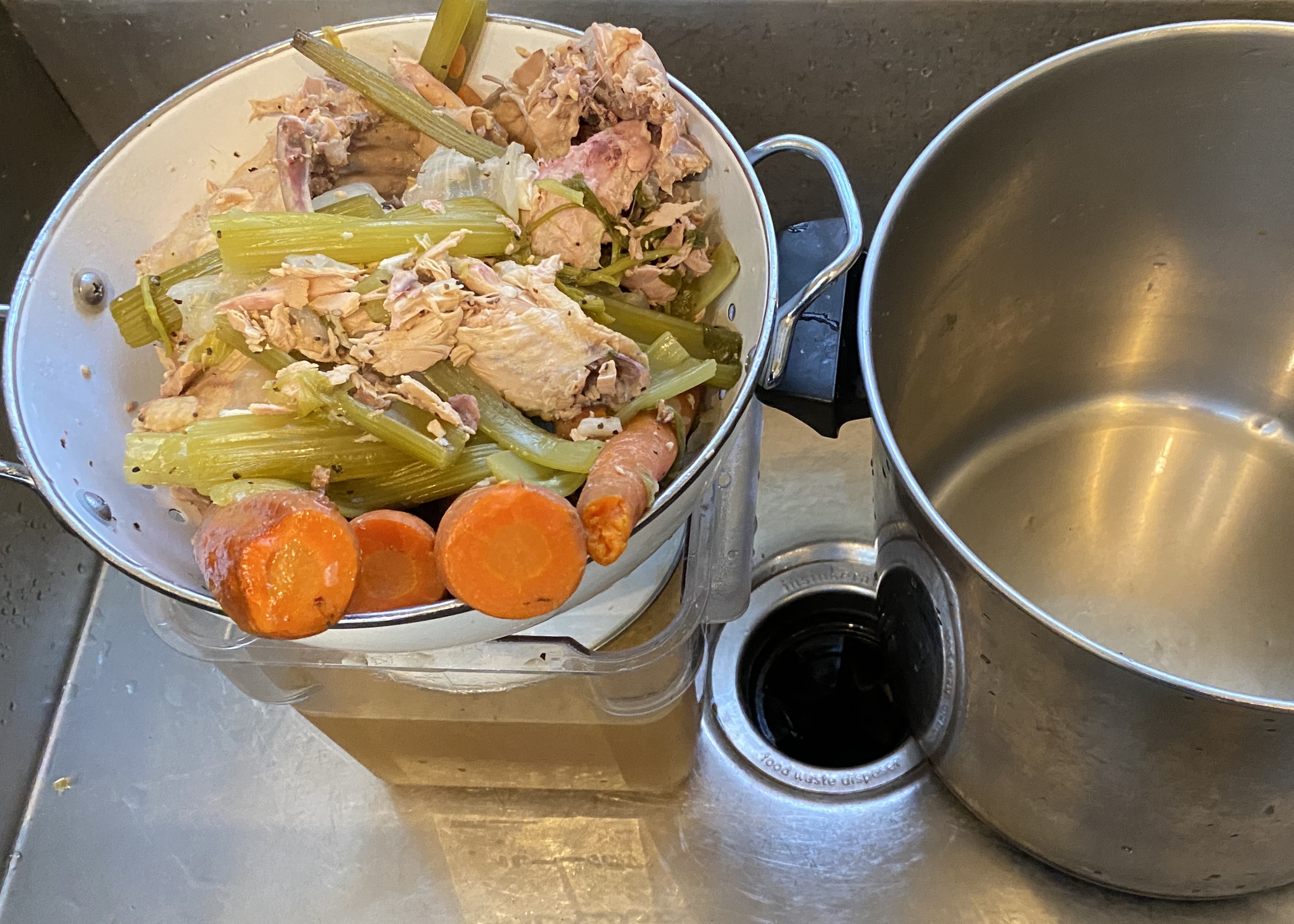 Last Ditch before You Pitch Rotisserie Chicken Soup@judyschickens